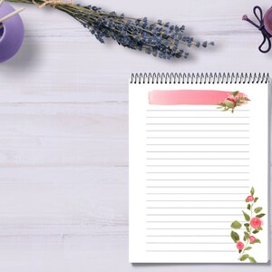 Rose Writing Set,flower Printable Stationery,floral Writing Paper ...