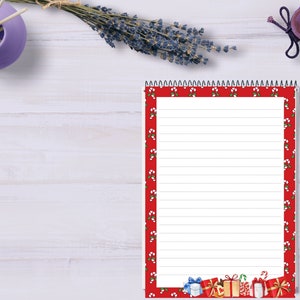 Christmas Stationary/christmas Presents Printable Stationery Set/cute ...