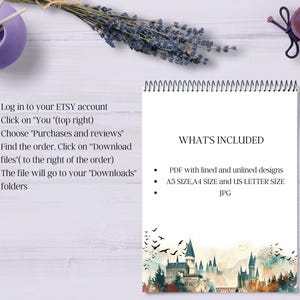 Castle Printable Stationery-digital Letter-medieval Castle Writing ...
