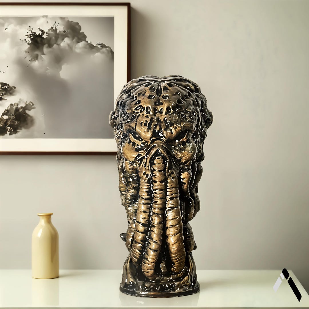 Cthulhu Head Bust: Lovecraftian Horror Decor - Eldritch Sculpture - Etsy