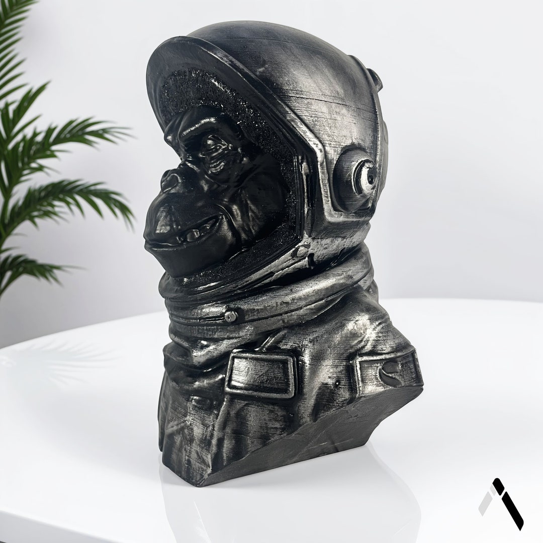 Astro Monkey Statue - Etsy