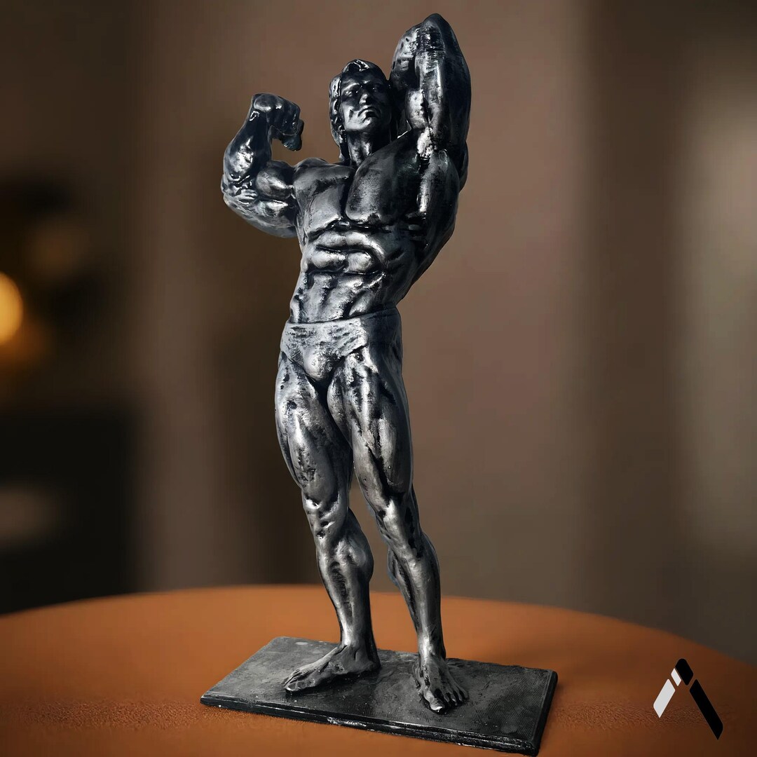 Arnold Schwarzenegger Sculpture - Hand-painted Ceramic Resin ...