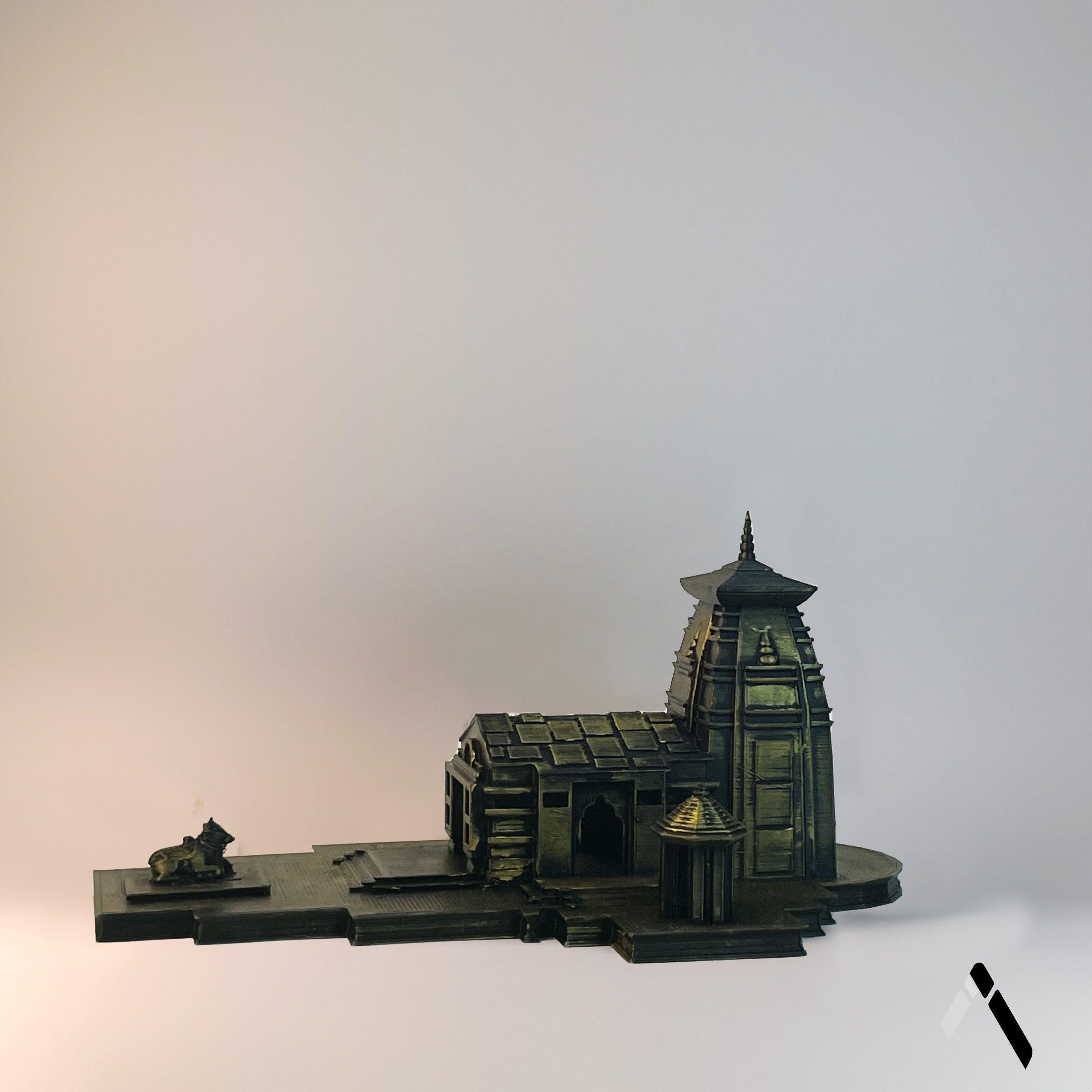 Kedarnath Temple Showpiece, 3D Model Religious Decor, Hindu Temple ...