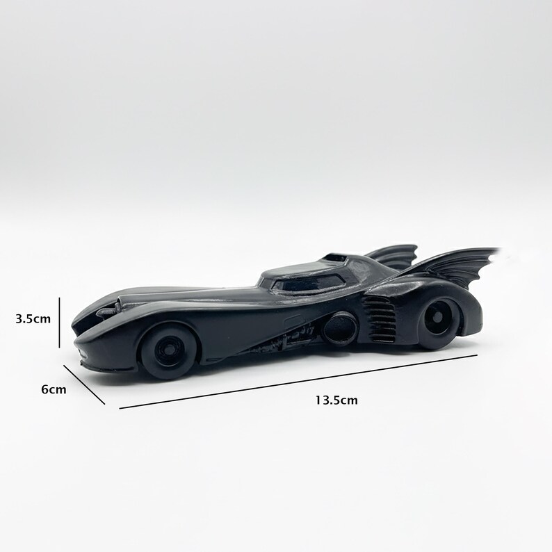 Batman Classic Batmobile Miniature – Iconic Superhero Car Collectible ...