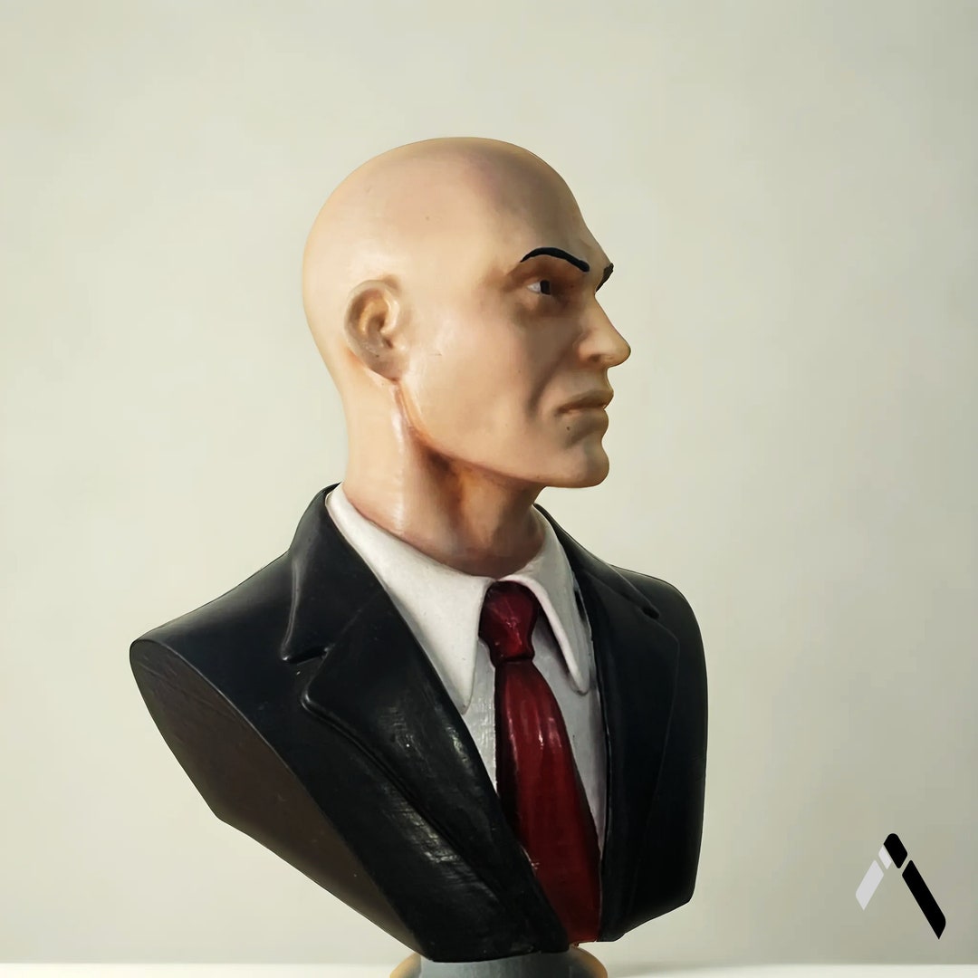 Hitman Bust Sculpture - Etsy