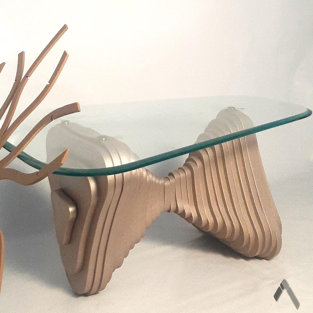 Parametric Coffee Table - Modern Wood Coffee Table, Unique Living Room ...