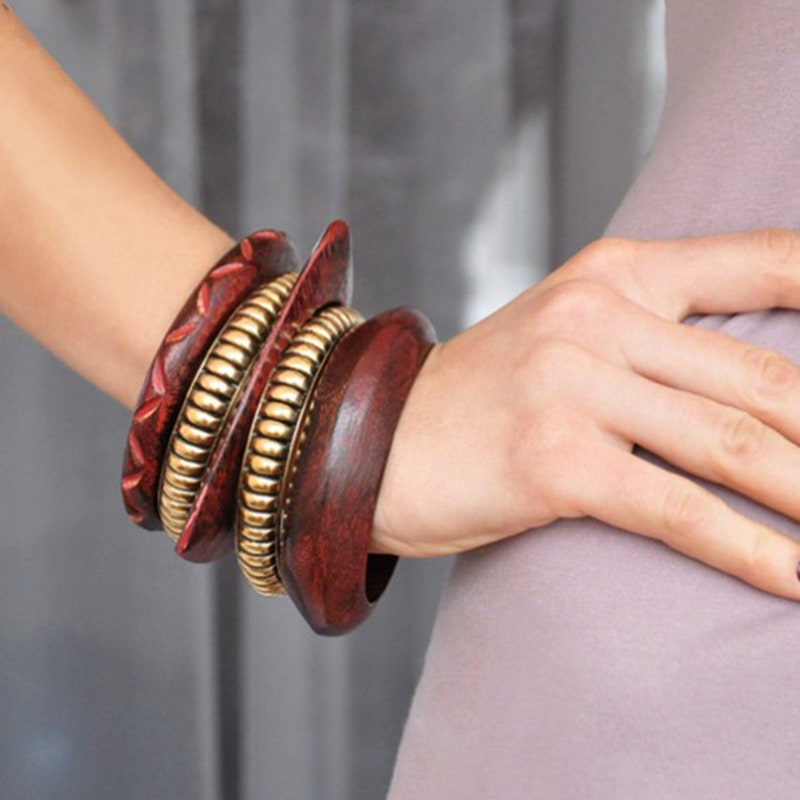 Brass Bangle Set - Etsy