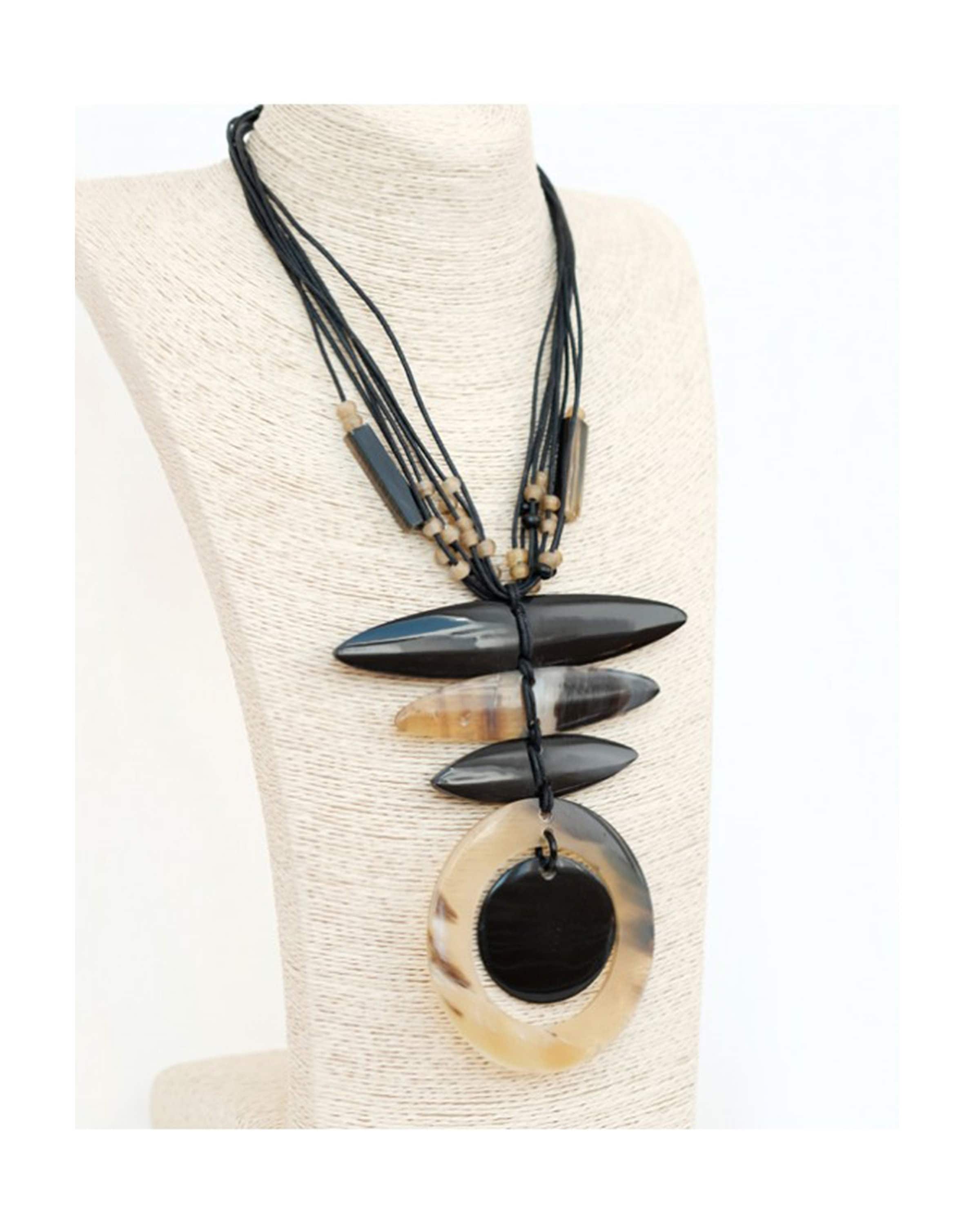 Buffalo Horn Necklace Large Necklace Horn Necklace Statement Necklace ...