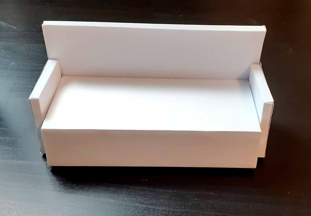 DIY the White Sofa Made of Paper. Scale 1:14. Patterns and Video ...