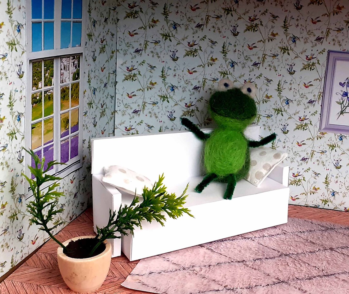 DIY the White Sofa Made of Paper. Scale 1:14. Patterns and Video ...