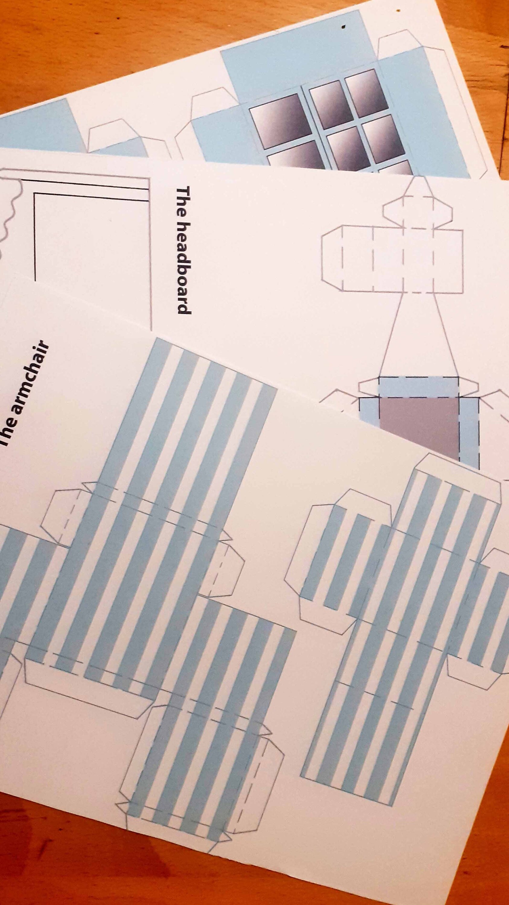 DIY a Dollhouse in the Style of Provence Made of Paper. Scale 1:14 ...