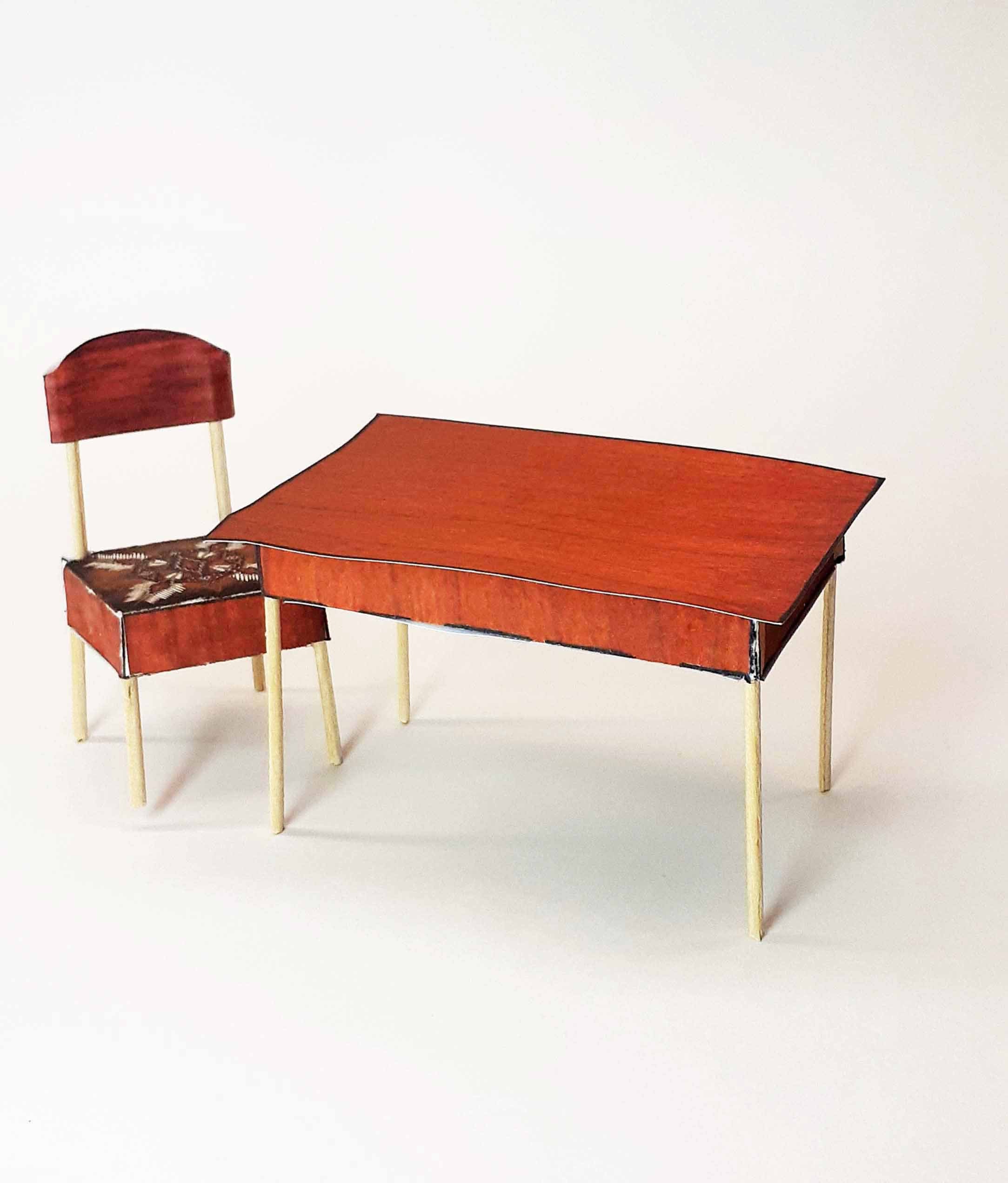 DIY a Toy Chair in Boho Style Made of Paper. Scale 1:14. Patterns and ...