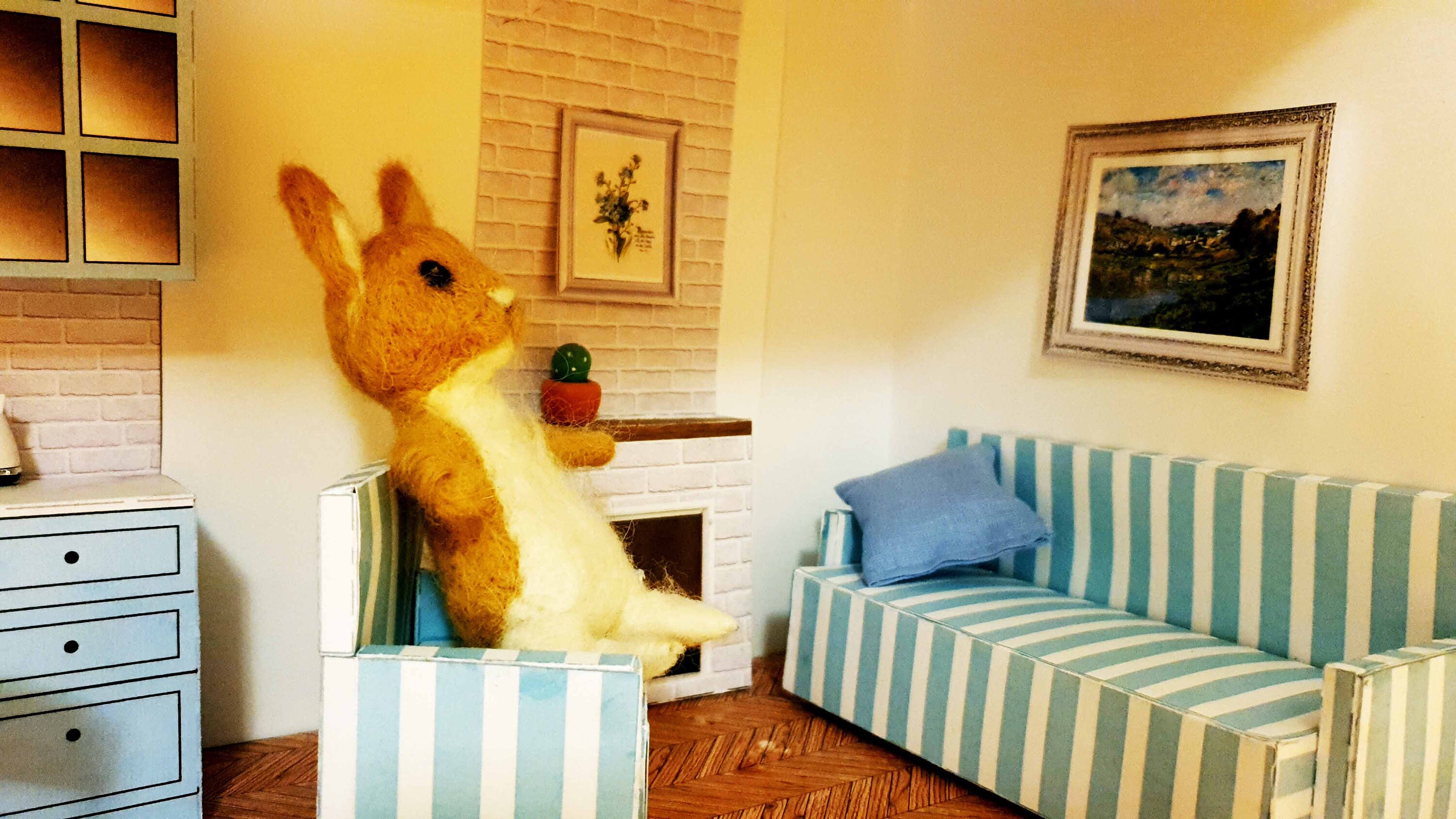 DIY a Dollhouse in the Style of Provence Made of Paper. Scale 1:14 ...