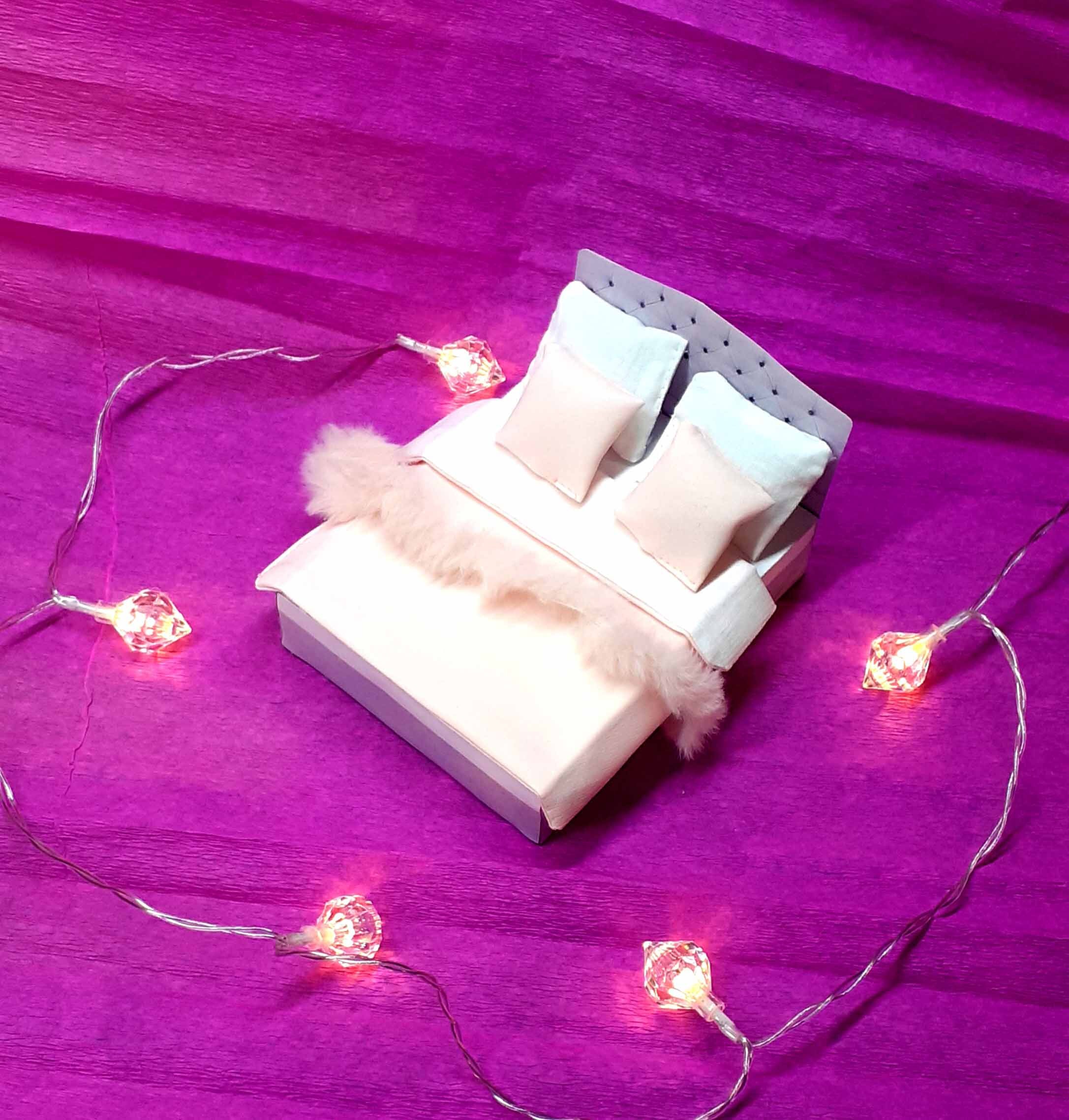 DIY an Art Deco Bed Made of Paper. Scale 1:14. Patterns and Video ...