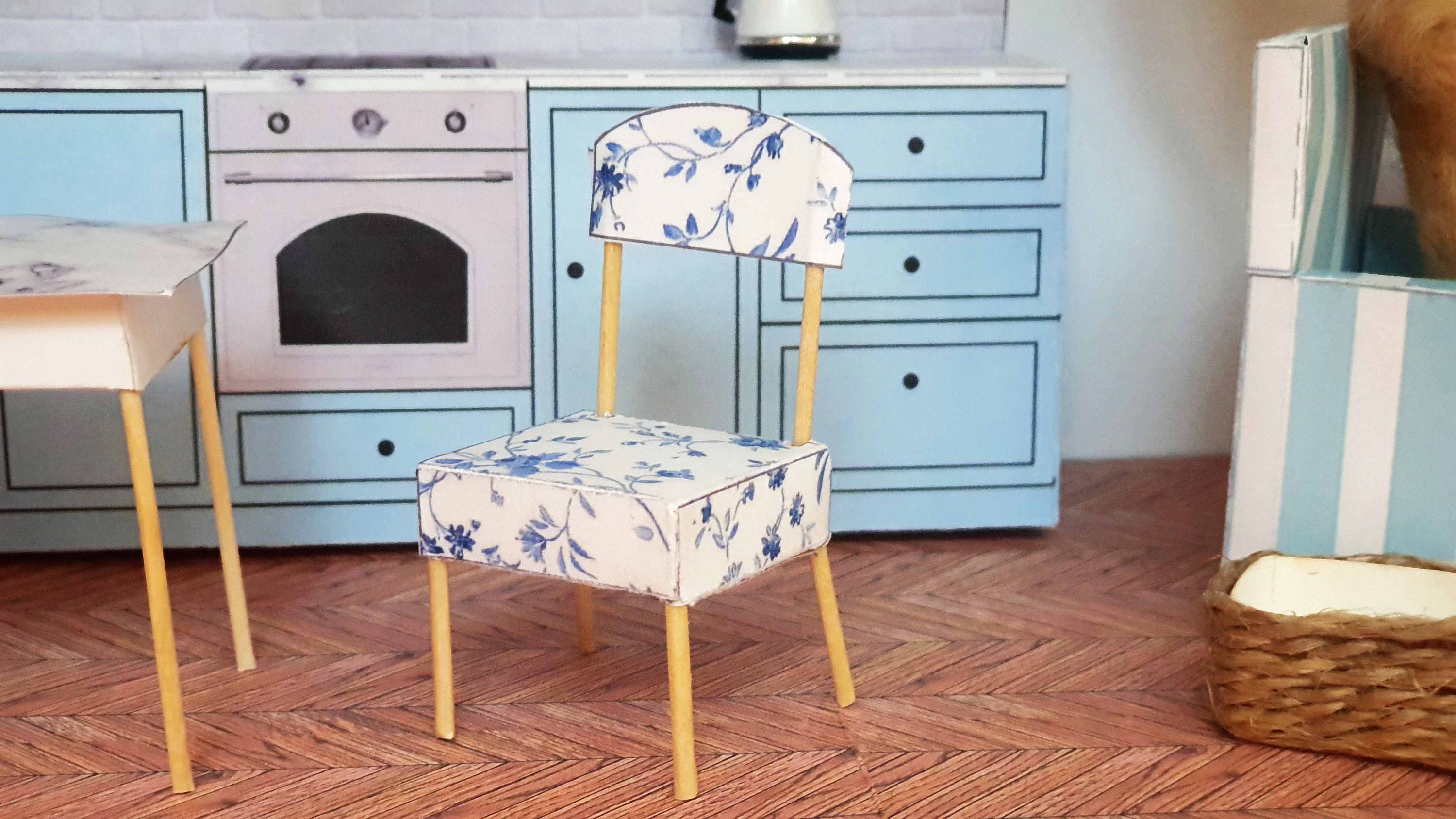 DIY a Dollhouse in the Style of Provence Made of Paper. Scale 1:14 ...