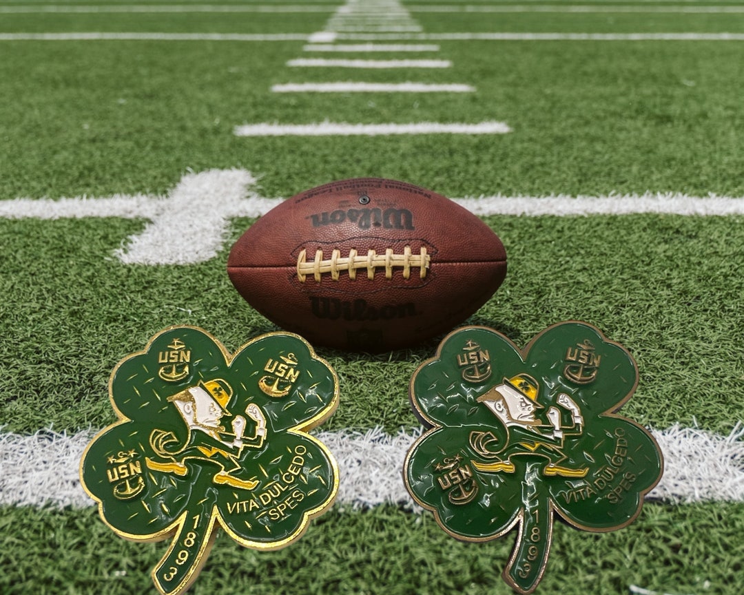 Notre Dame Lucky Gameday Clover - Etsy