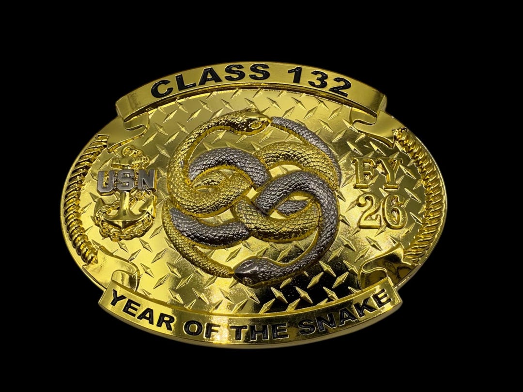 Class 132 Belt Buckle US Navy Chief FY26 - Etsy