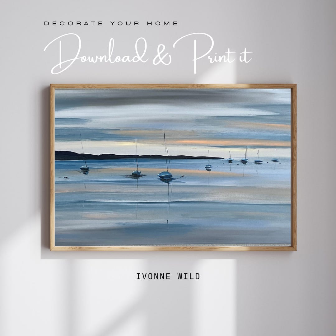 Digital Image of My Acrylic Painting "evening Rest", Digital Printable ...