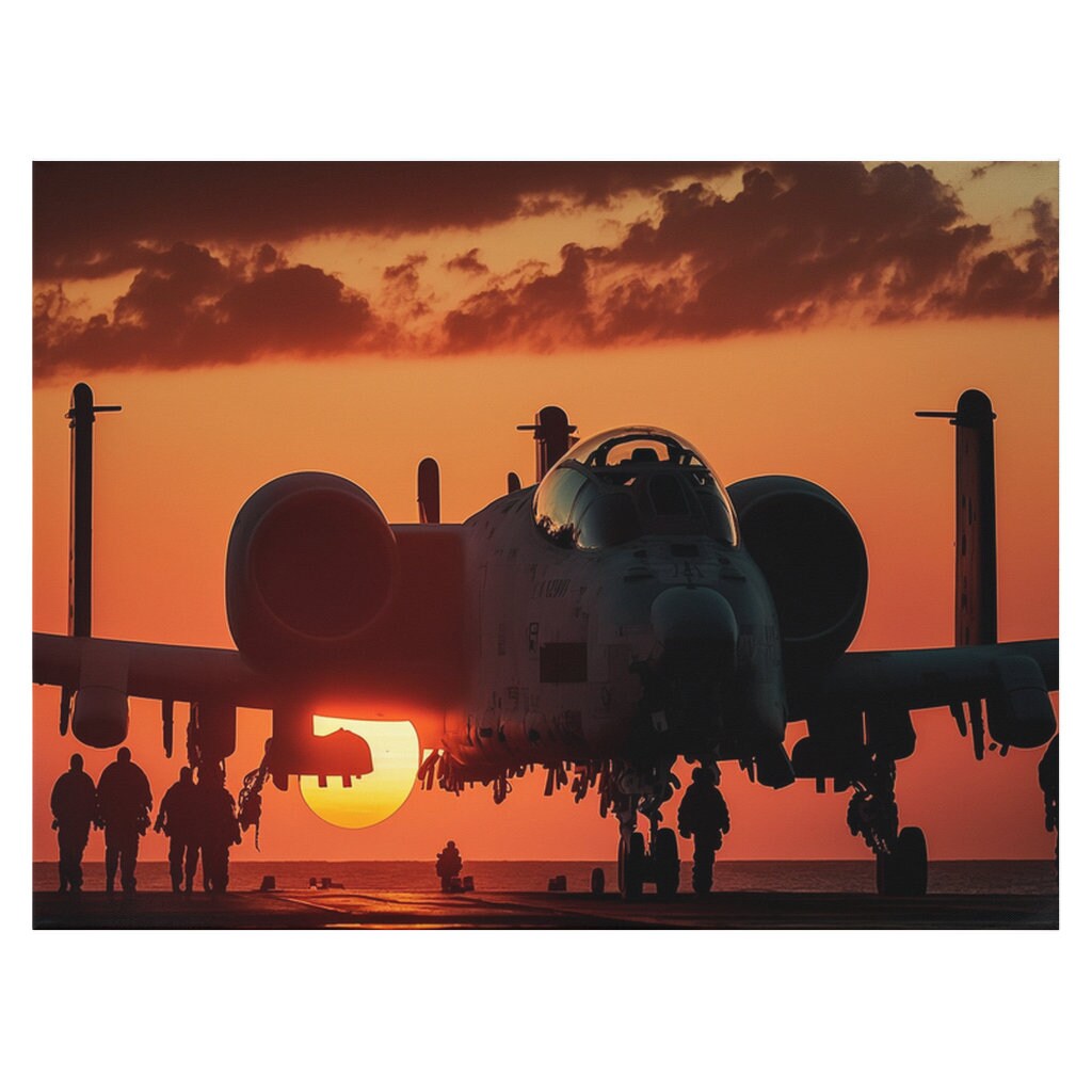 A10 Warthog on Aircraft Carrier - Etsy