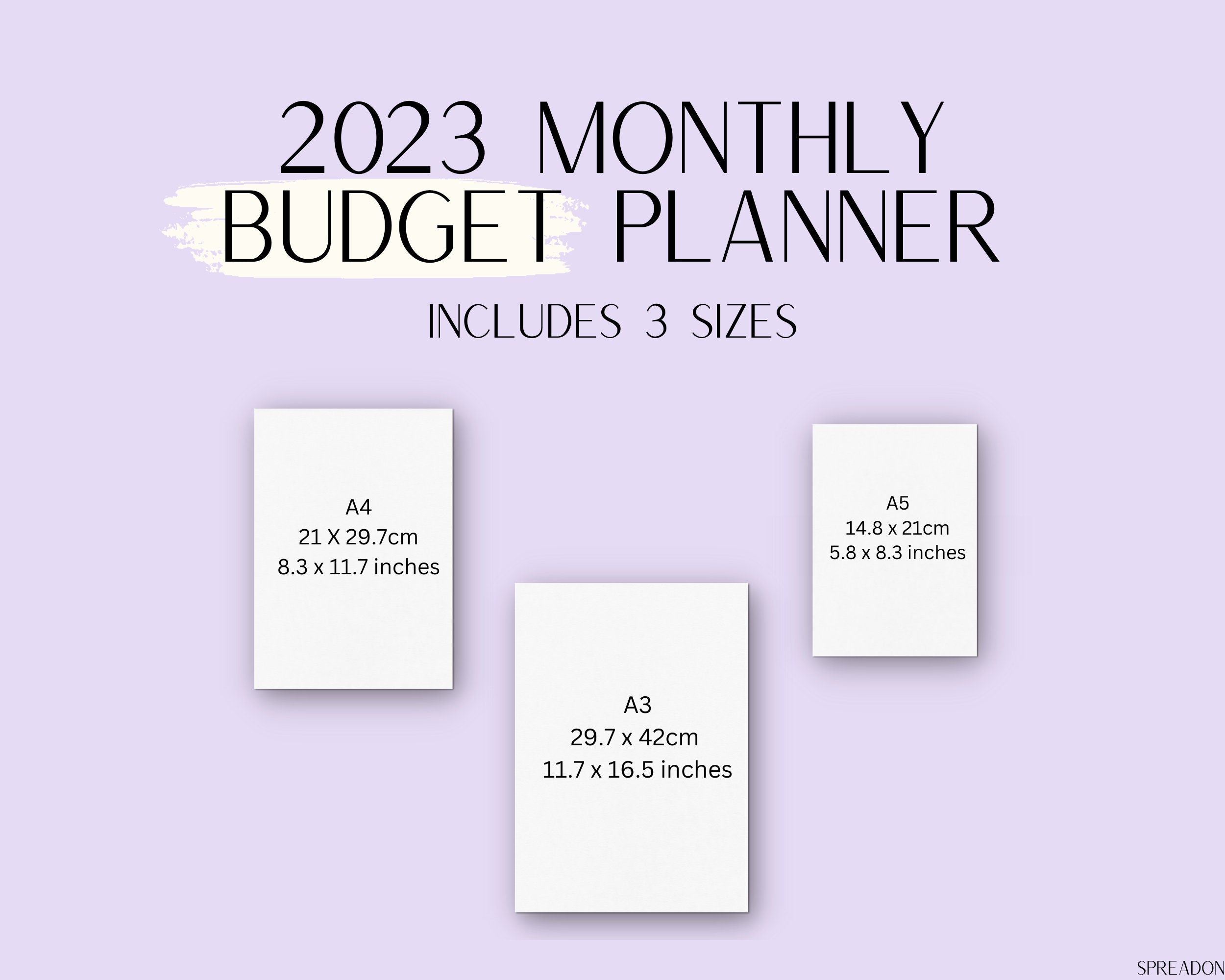Monthly Budget Planner Printable 2023 Budget Planner - Etsy Australia