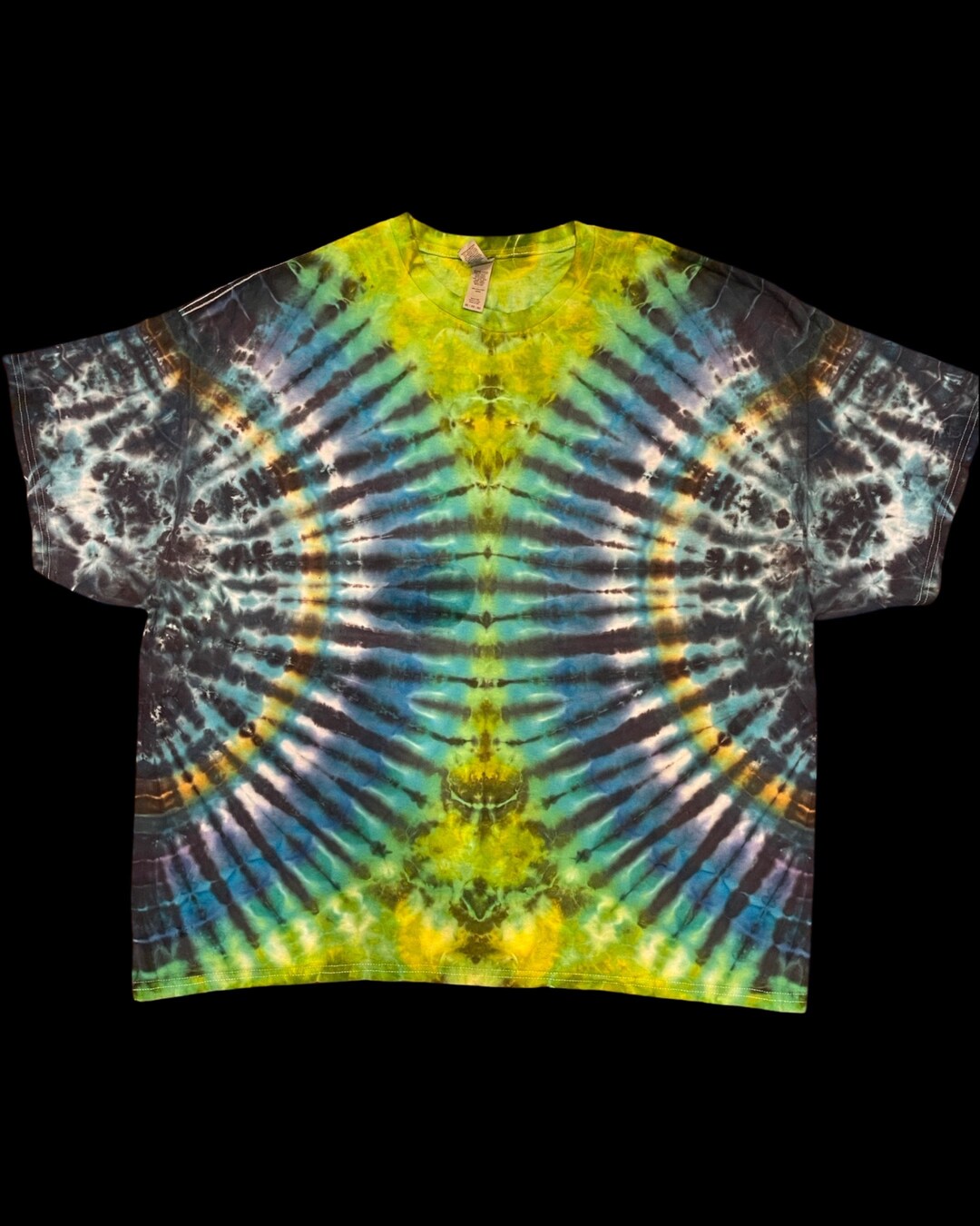 Talla XXXL: Psychedelic Symetry V4 Fan Fold Tie Dye - Etsy España