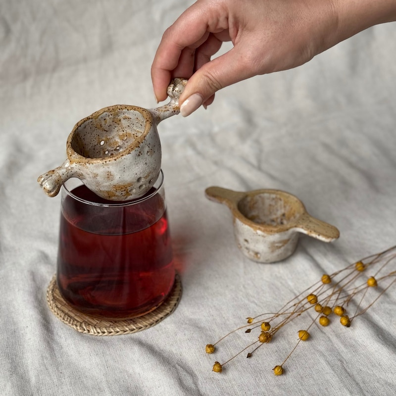 Ceramic Tea Strainer - Etsy
