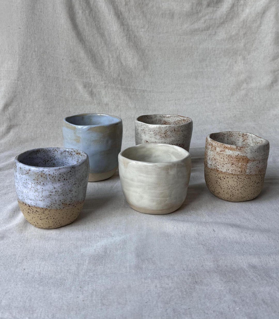 Handleless Mugs Scandinavian Pottery Tumbler Ceramic Aesthetic ...