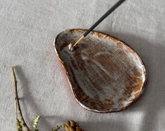 Ceramic Rustic Incense Burner Handmade Minimal Palo Santo Holder ...