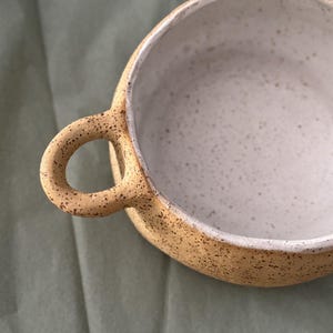 Handmade Ceramic Soup Bowl: Rustic Stoneware Serving Dish With Handles ...