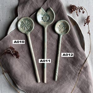 Handmade Ceramic Spoon: Decorative Large Spoon Valentine Gift, Pottery ...