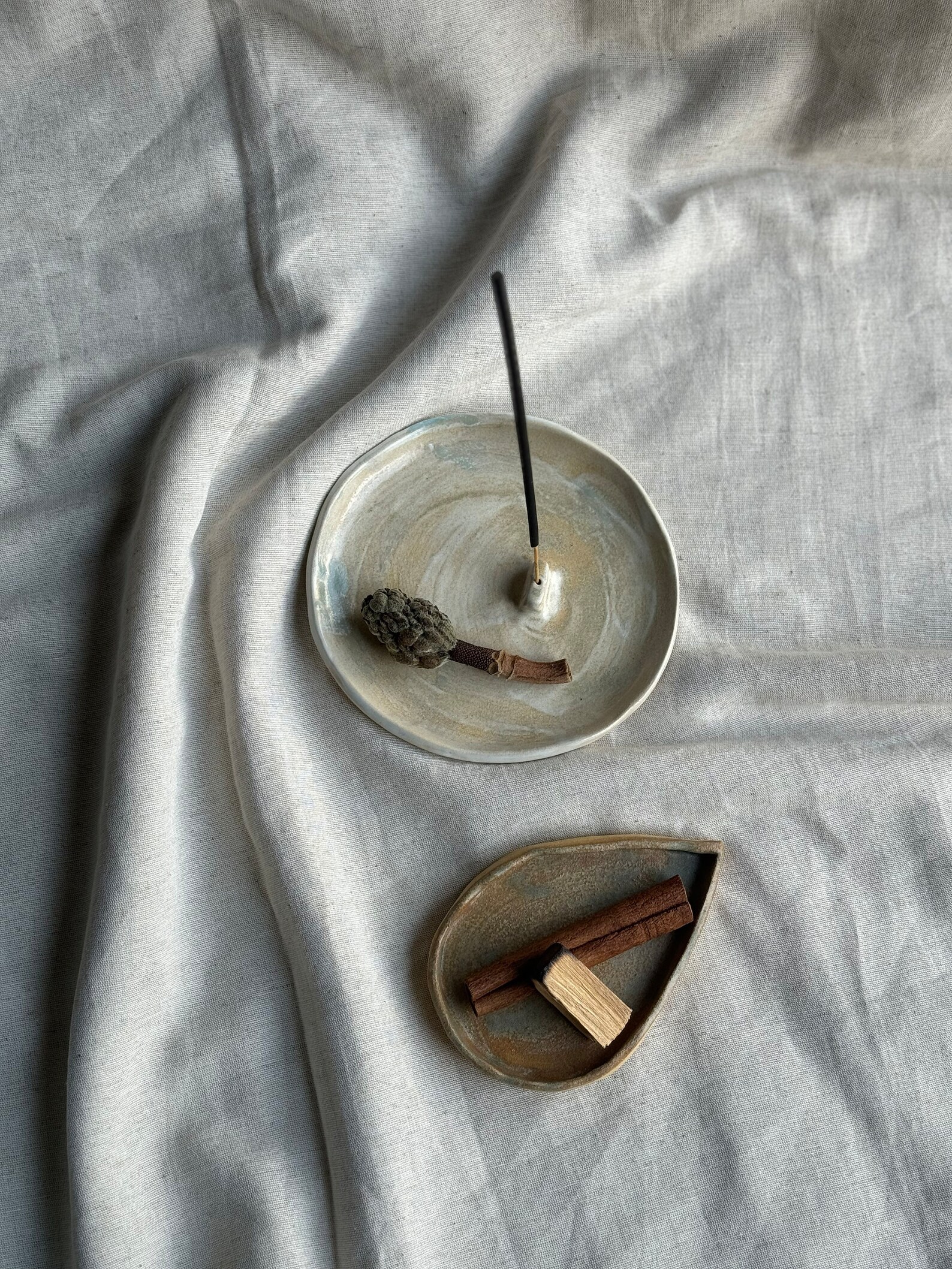 Ceramic Rustic Incense Burner Handmade Minimal Palo Santo Holder ...