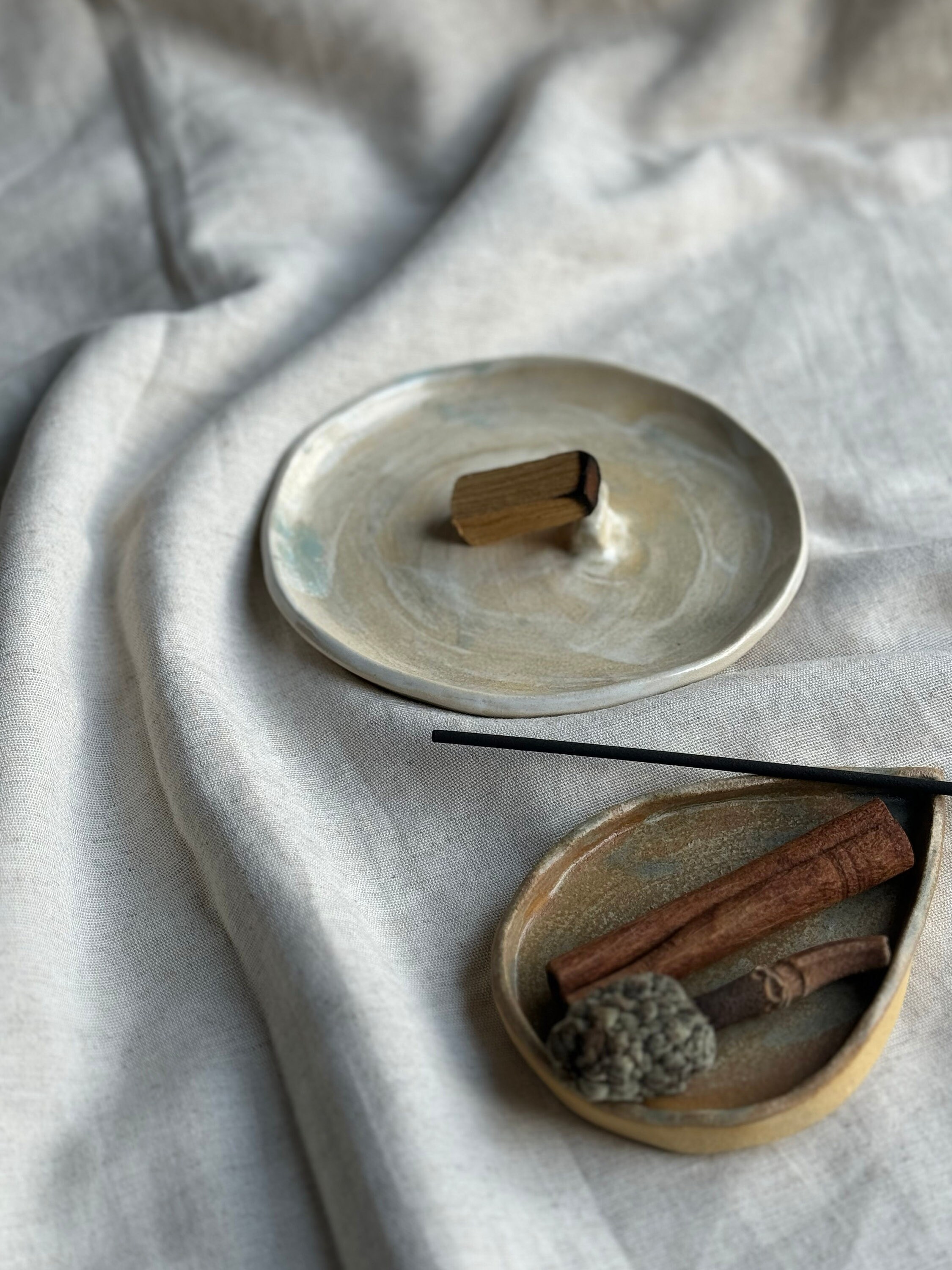 Ceramic Rustic Incense Burner Handmade Minimal Palo Santo Holder ...