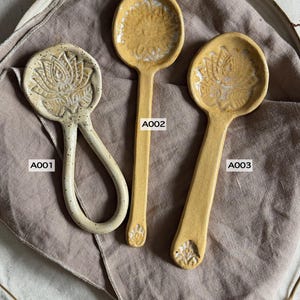 Handmade Ceramic Spoon: Decorative Large Spoon Gift for MOM, Pottery ...