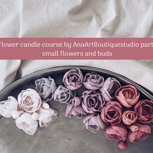 Handmade Flower Candle Tutorial Course Fun Candle Flower Candle Making ...