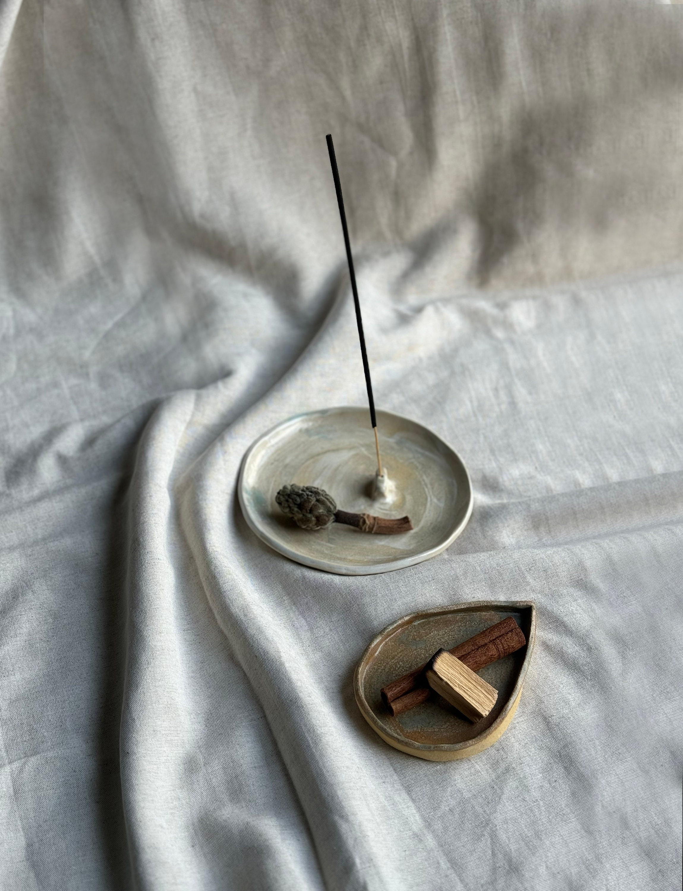 Ceramic Rustic Incense Burner Handmade Minimal Palo Santo Holder ...