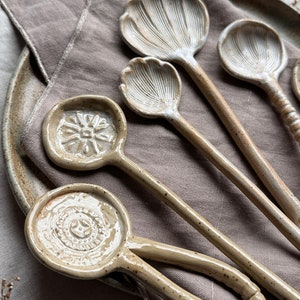 Handmade Ceramic Spoon: Decorative Large Spoon Valentine Gift, Pottery ...