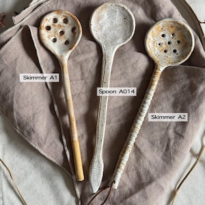 Handmade Ceramic Spoon: Decorative Large Spoon Valentine Gift, Pottery ...