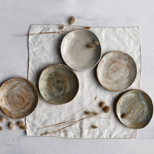 Rustic Ceramic Plates - Etsy