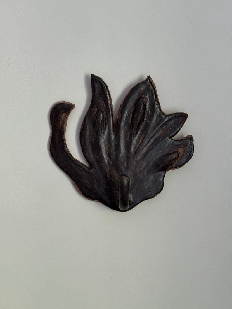 Handcrafted Ceramic Wall Hook: Unique Pottery Sculpture Coat Hook - Etsy