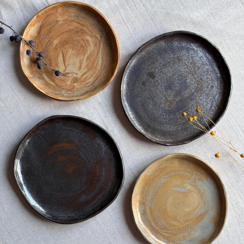 Handmade Stone Pottery Dinnerware - Etsy