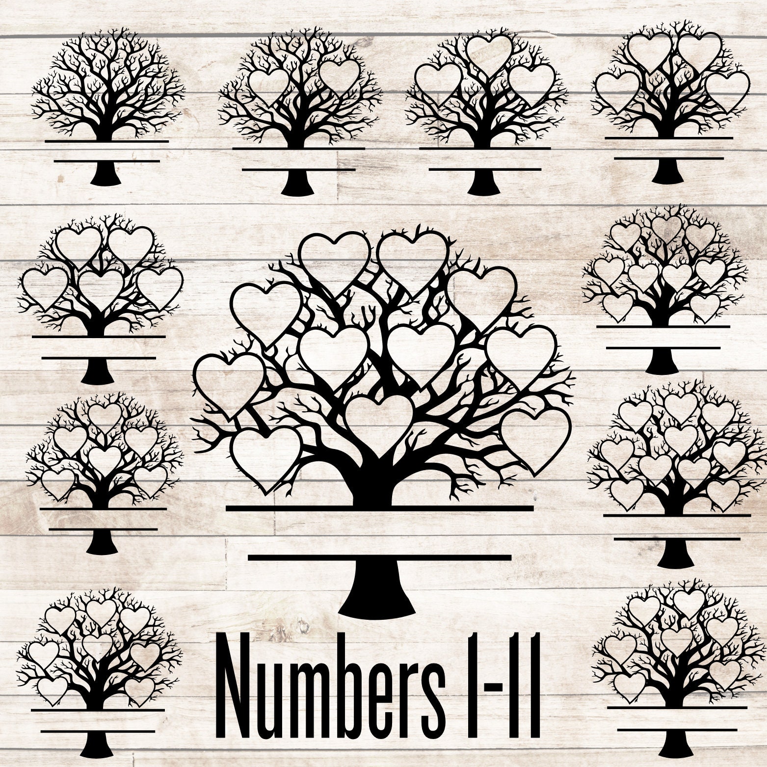 Family Tree Svg | Family Tree Bundle 1-11 | Digital Download - Etsy