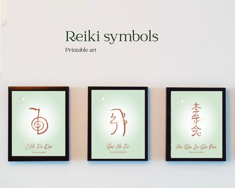 Reiki Symbols Digital Reiki Print Spa Decor Reiki Art Printable ...