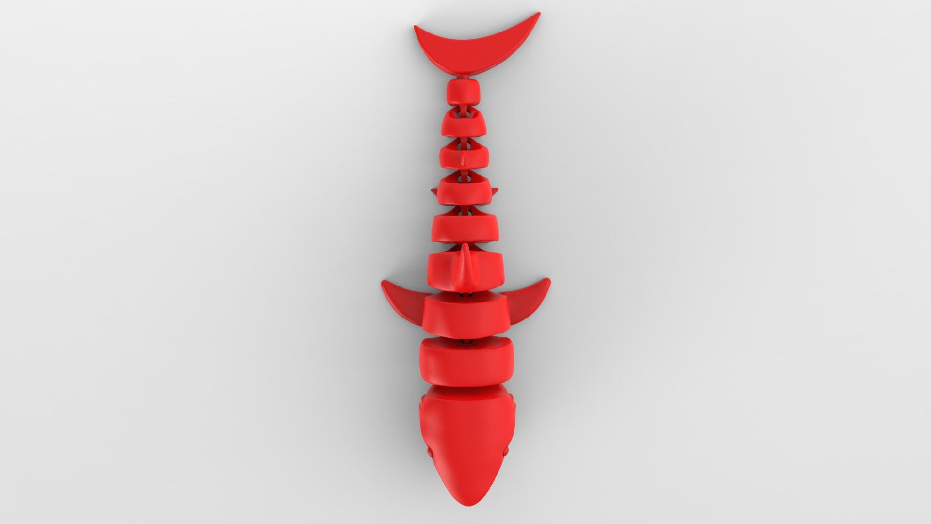 Articulated Shark STL File for 3D Printing – Movable Jaw & Flexible ...