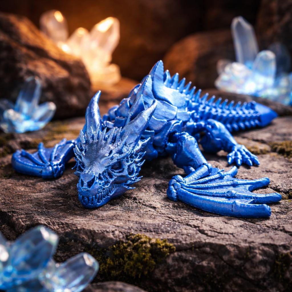Articulated Dragon STL File – Poseable 3D Print Toy - Etsy Australia