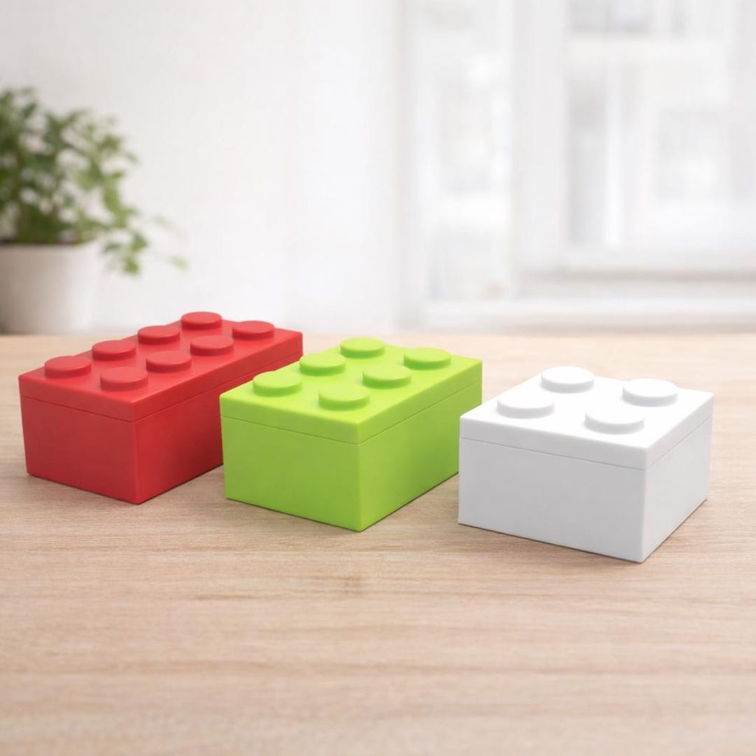 Lego-style Stackable Storage Box STL Files | Modular Brick Container ...