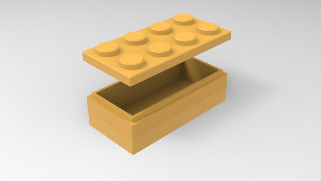 Stackable Storage Container Inspired by Lego Blocks, STL Files for 3D ...
