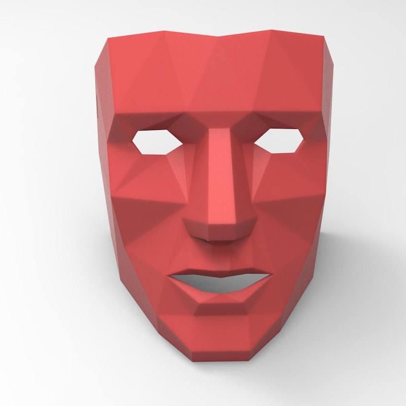 Low Poly Mask - Etsy