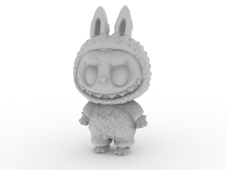 Labubu Style Bunny Monster STL | Creepy Art Toy | 3D Printable Designer ...
