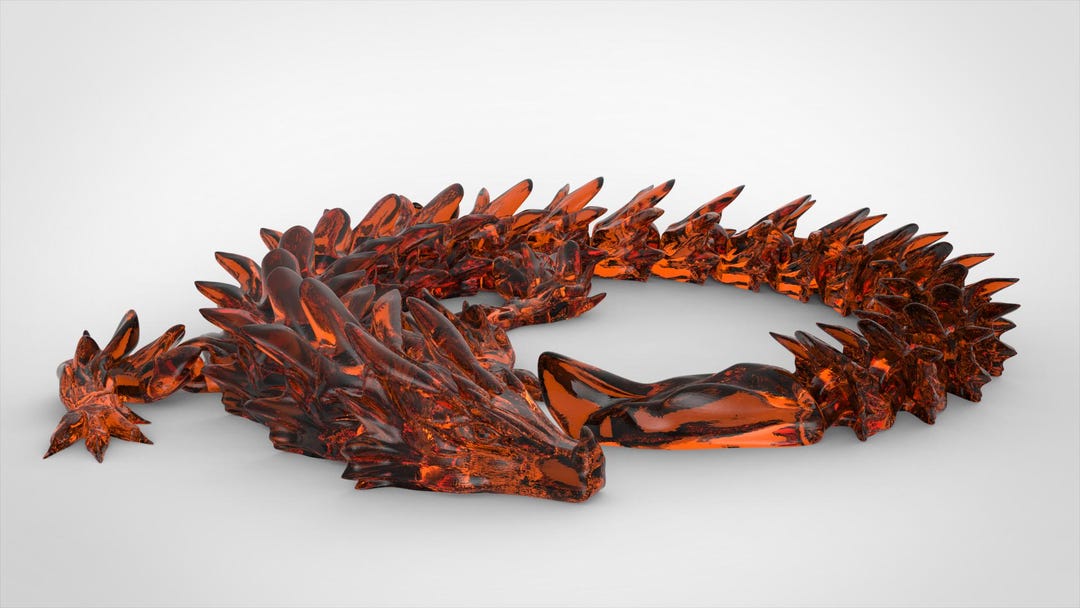 First Dragon – Flexible 3D Printed Pet STL Files | Articulated Dragon ...