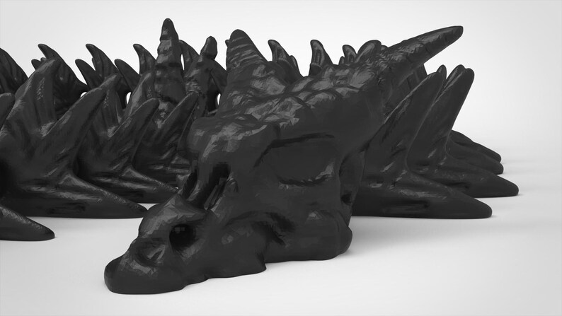 Articulated Skeleton Dragon STL File – 3D Printable Poseable Dragon ...